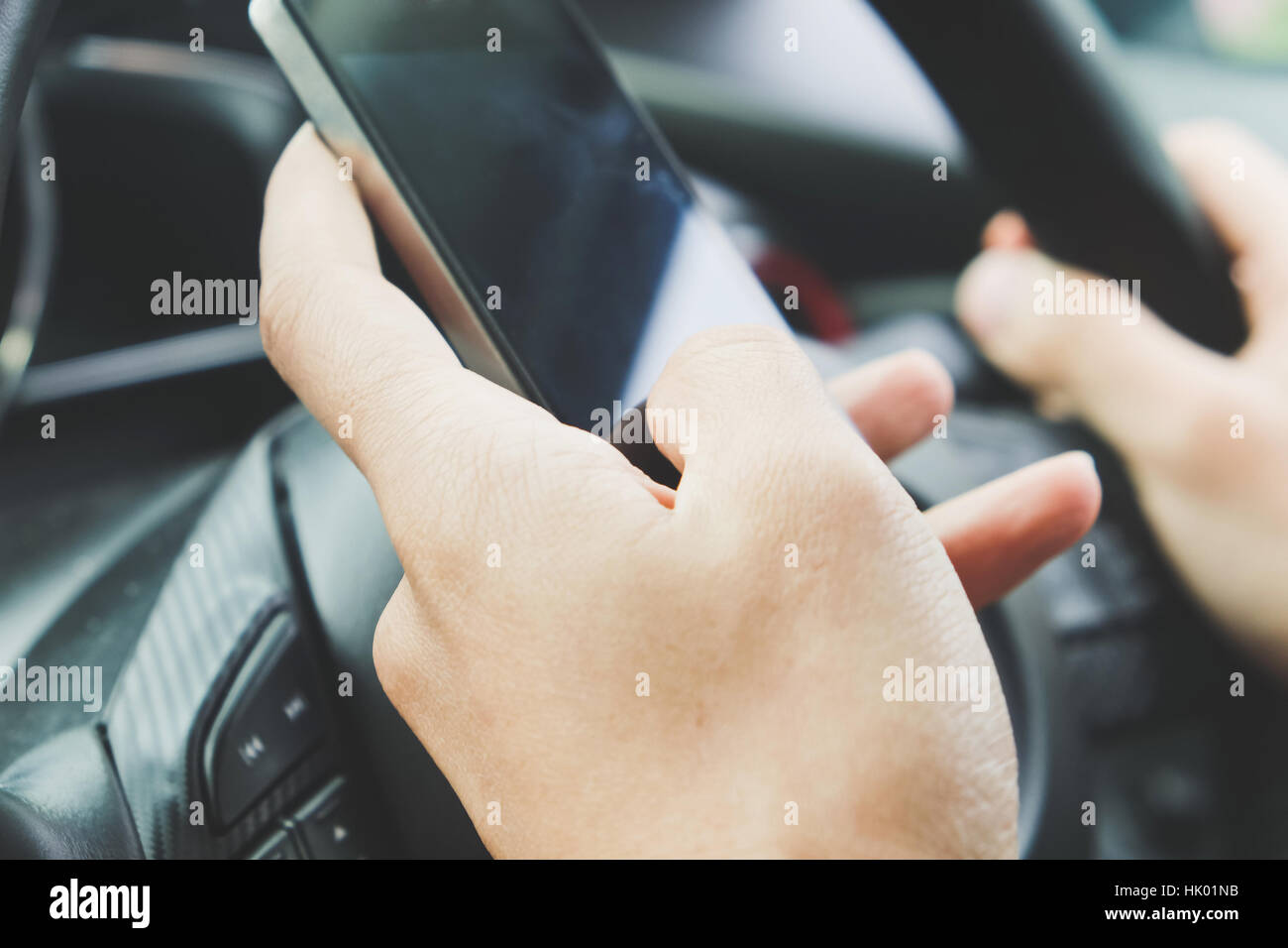 phone call in the car Stock Photo - Alamy