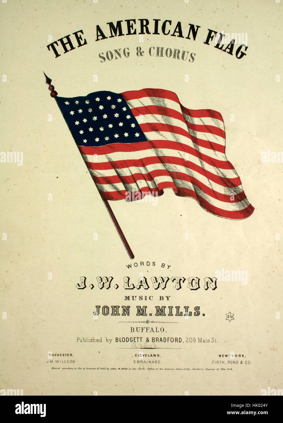 American flag 1860 hi-res stock photography and images - Alamy