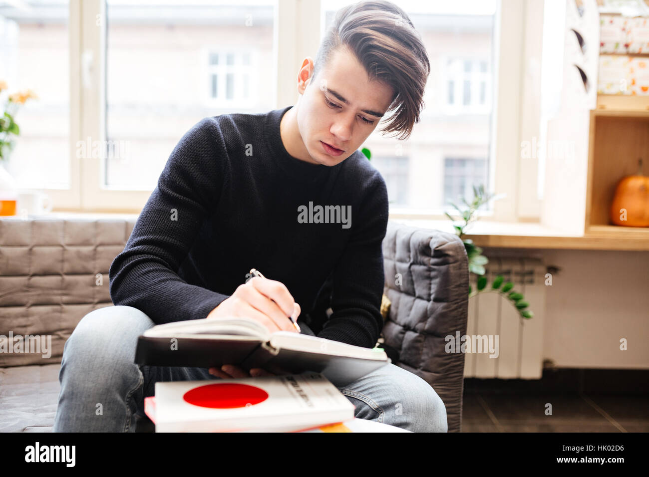 Serious student look hi-res stock photography and images - Alamy