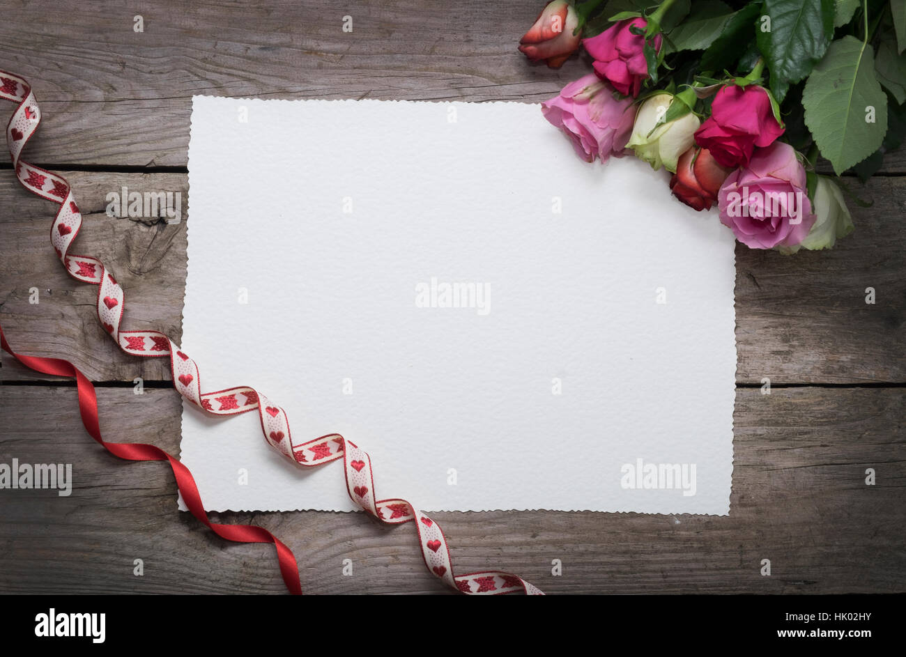 Love message on vintage background Stock Photo - Alamy