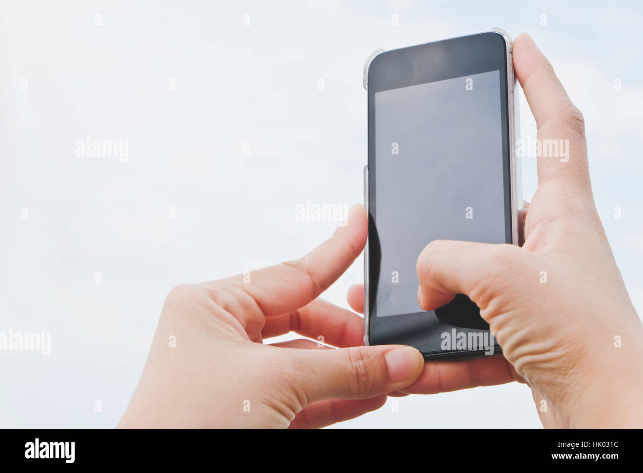 Communication technology, People Using a Smart Phone background Stock ...