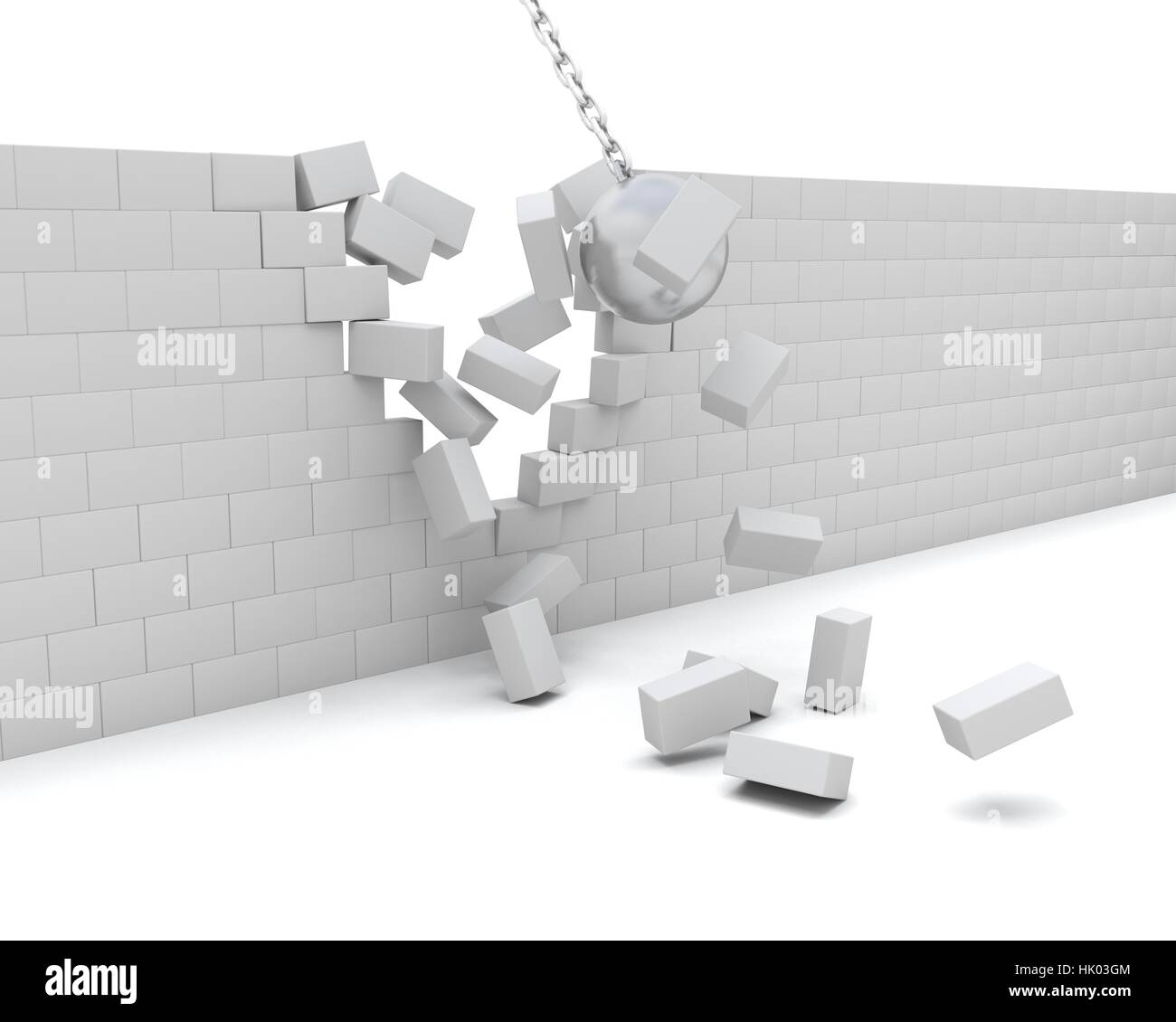 build, wall, destruction, demolition, scrapping, demolished, render ...