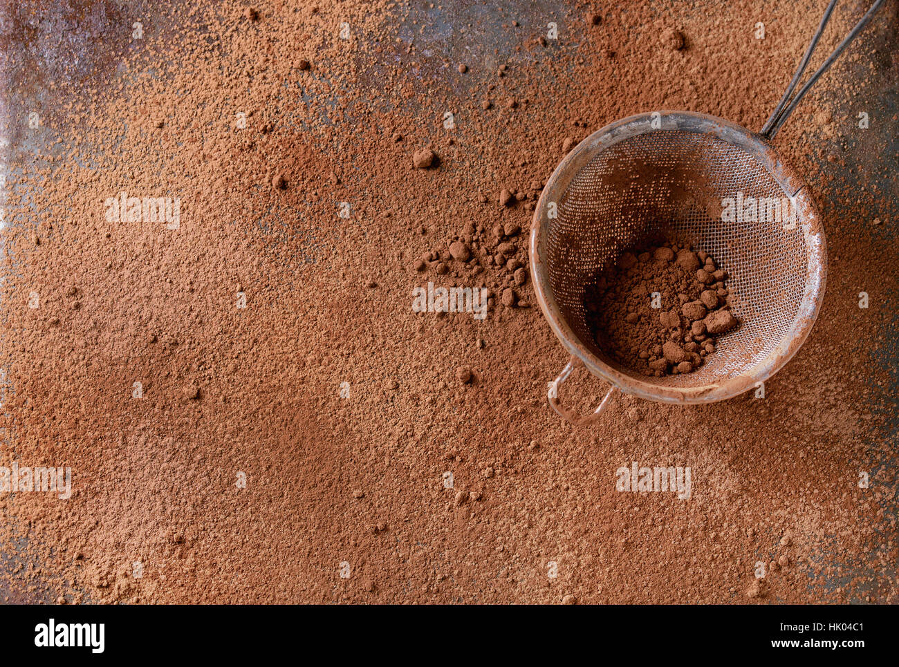Cocoa powder as background Stock Photo - Alamy