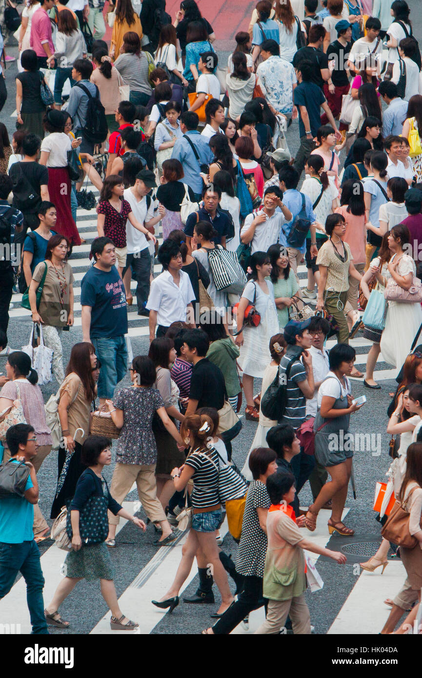 Crowd, crowded, Rush hour, overpopulation, crosswalk, Hachiko square ...