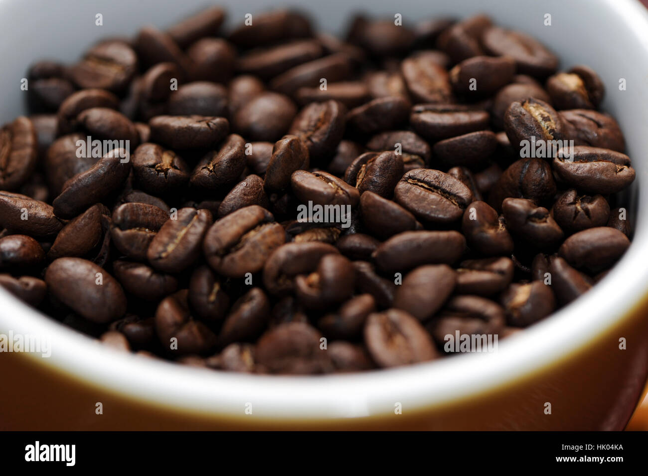 coffee beans in cup Stock Photo - Alamy