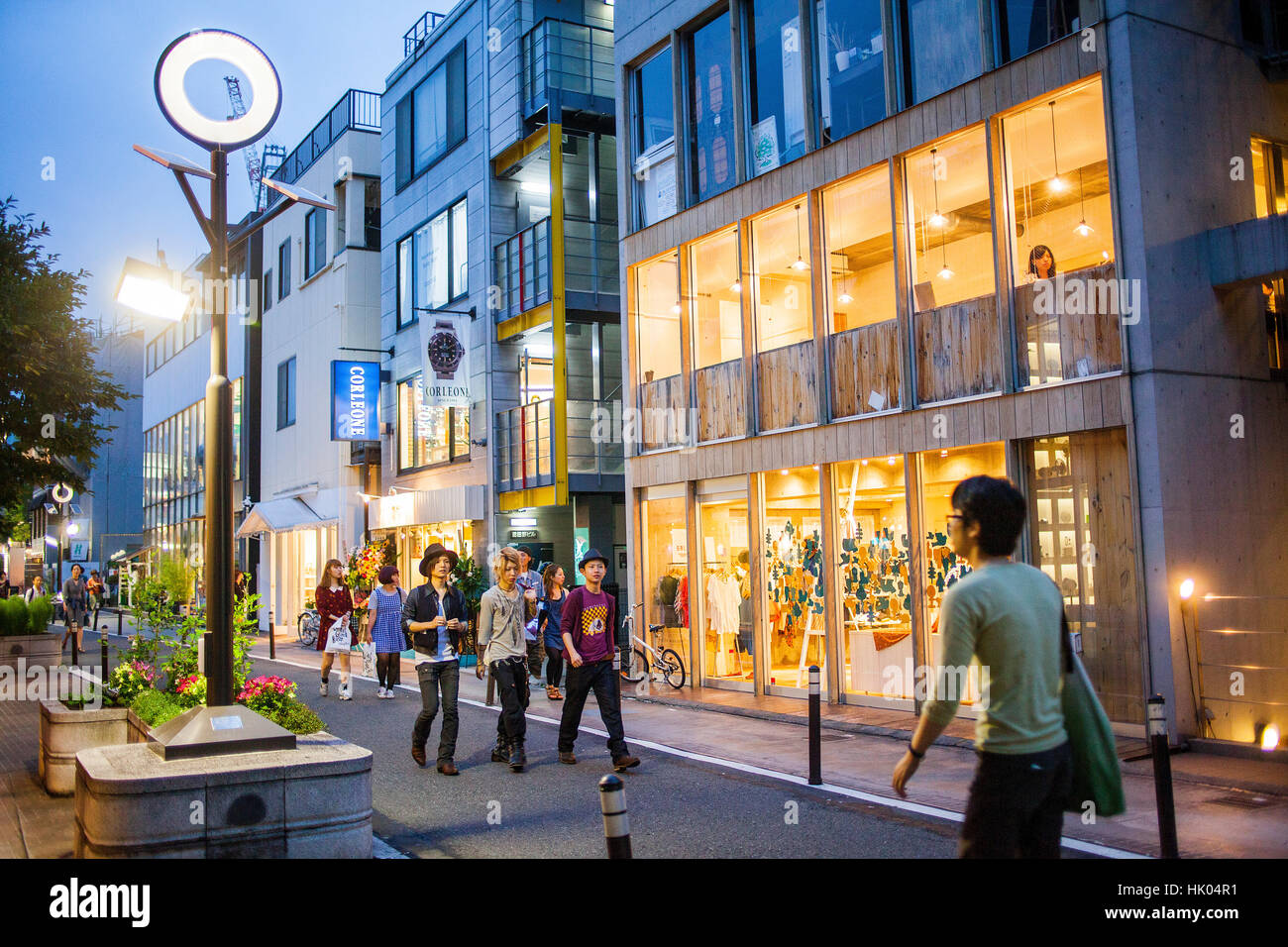 Street scene in Cat Street.Omotesando.Tokyo city, Japan, Asia Stock ...