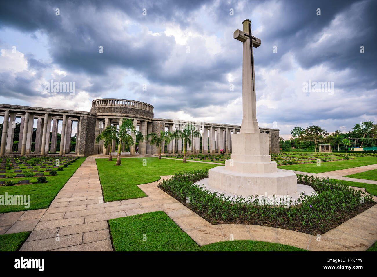 Taukkyan War Cemetery dedicated to allied losses during WWII near ...