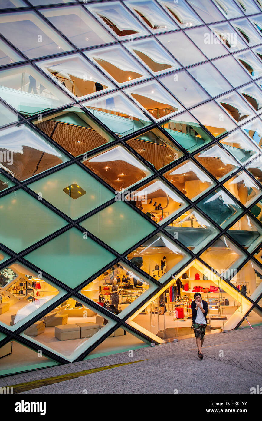 Prada Store, Architect Herzog & De Meuron.Aoyama.Tokyo.Japan Stock ...