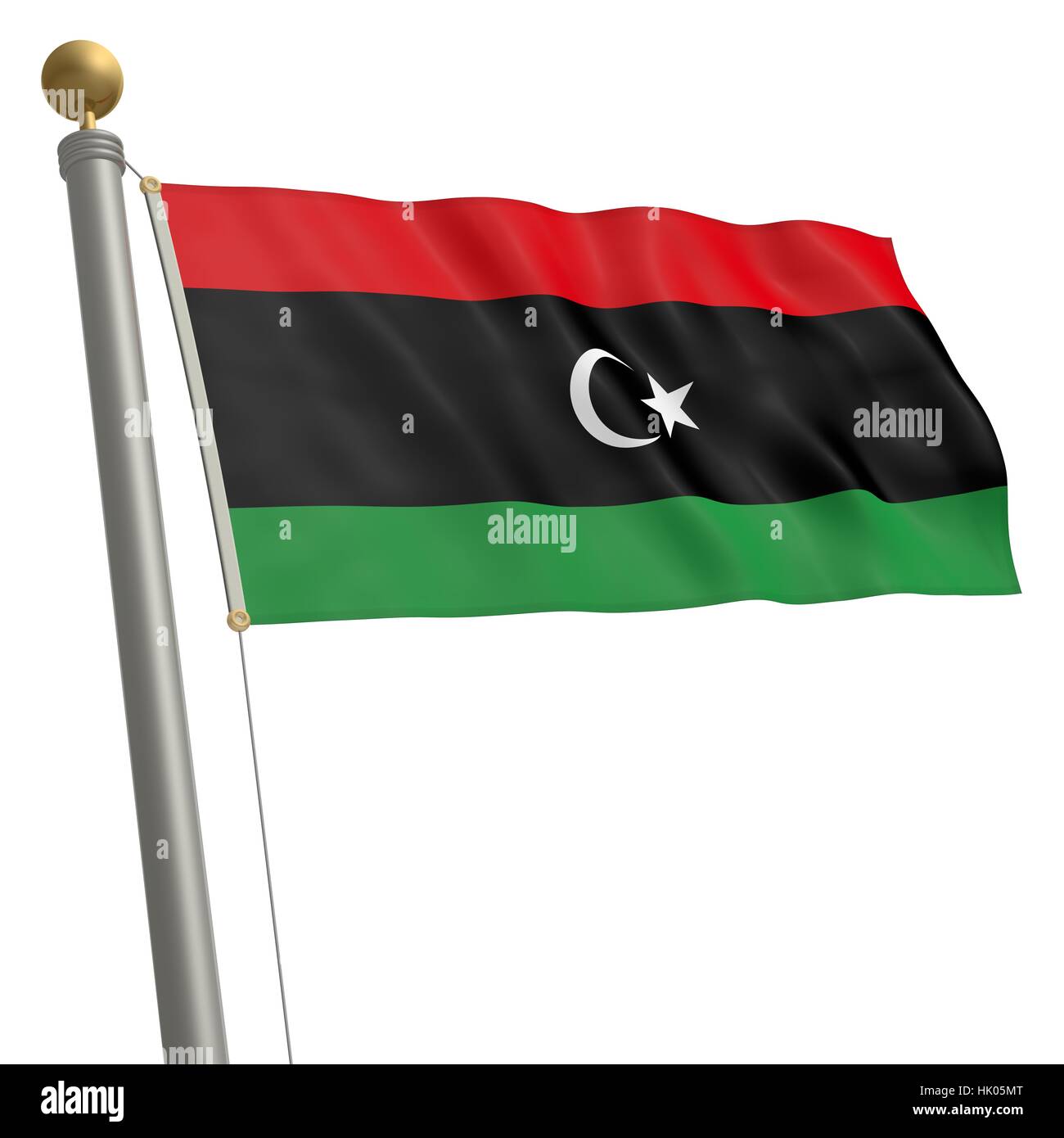 Libya flag hi-res stock photography and images - Alamy