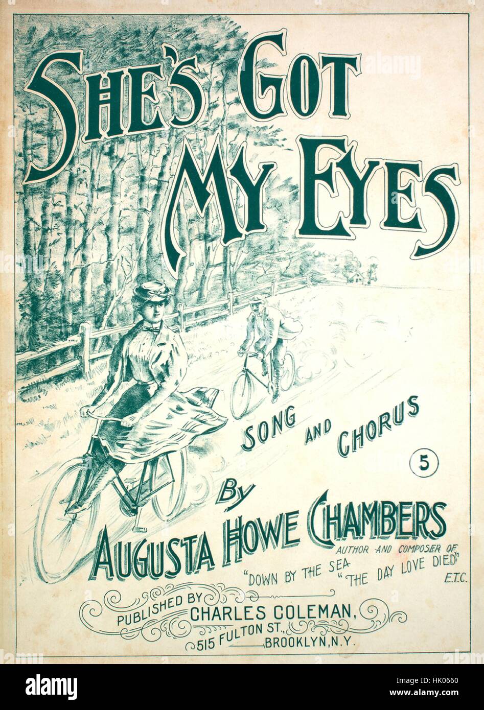 Sheet music cover image of the song 'She's Got My Eyes Song and Chorus ...