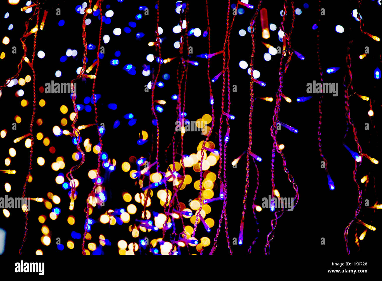 Christmas lights and party lights of a certain type Stock Photo - Alamy