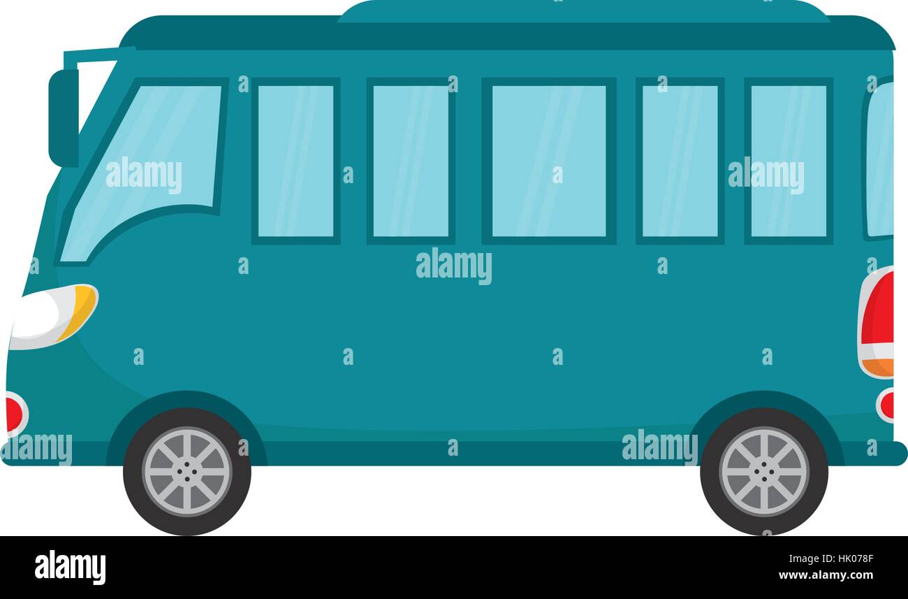 Public bus service icon vector illustration graphic design Stock Vector ...