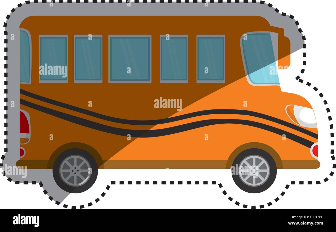 School bus vehicle icon vector illustration graphic design Stock Vector ...