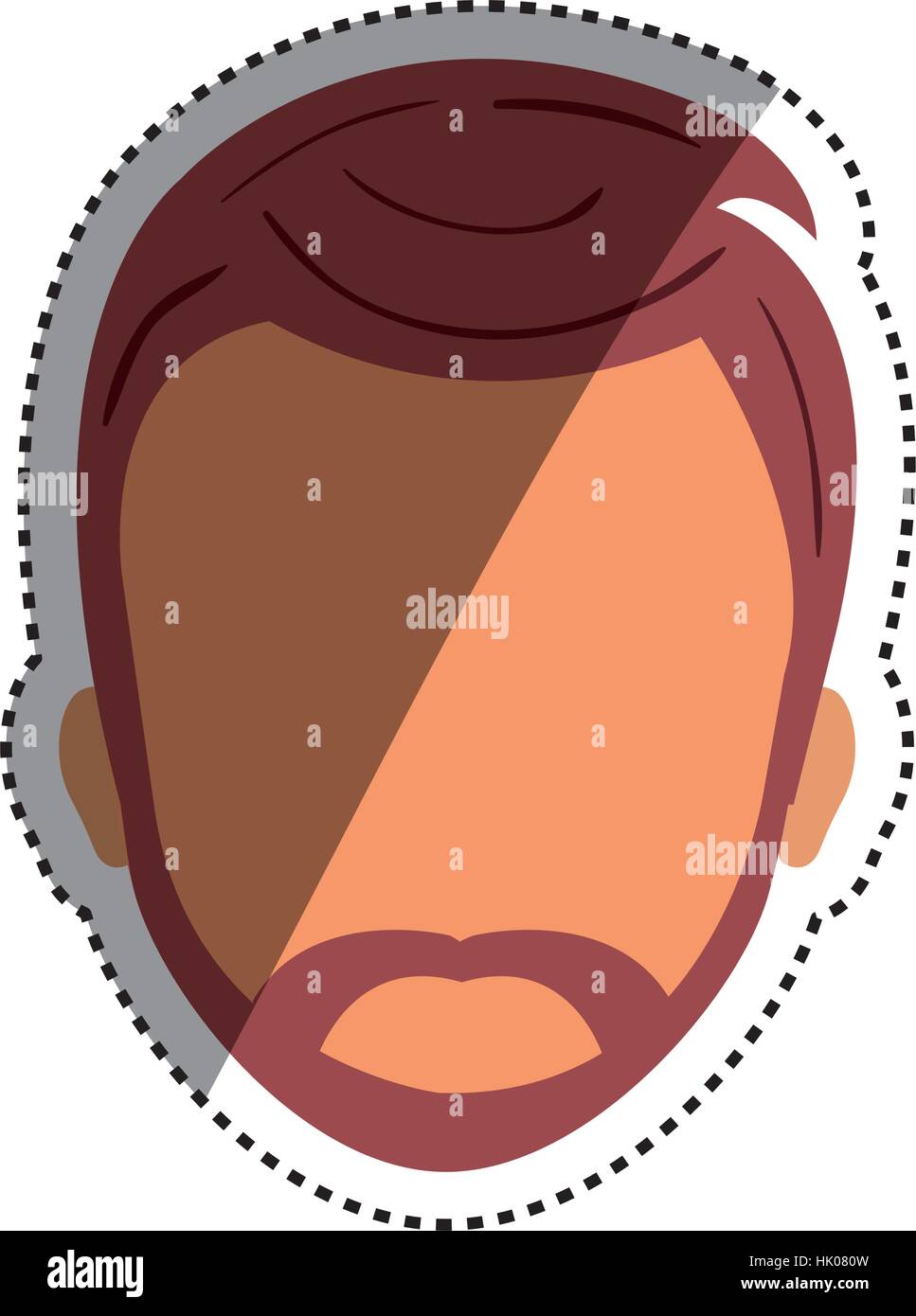 Man faceless head icon vector illustration graphic design Stock Vector ...