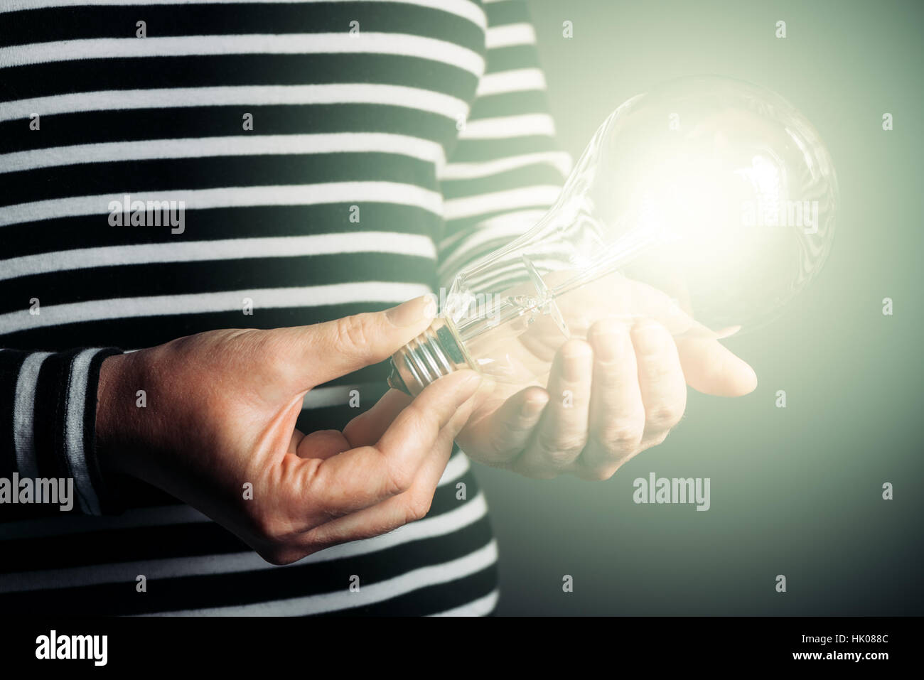 Female with creative ideas hi-res stock photography and images - Alamy