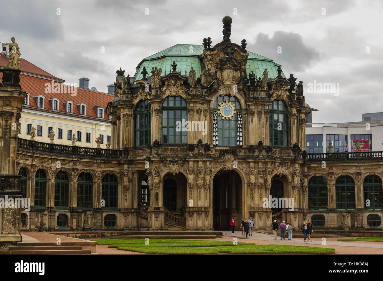 GERMANY, DRESDEN - JULY 13, 2015: the view of the Theatre Square ...