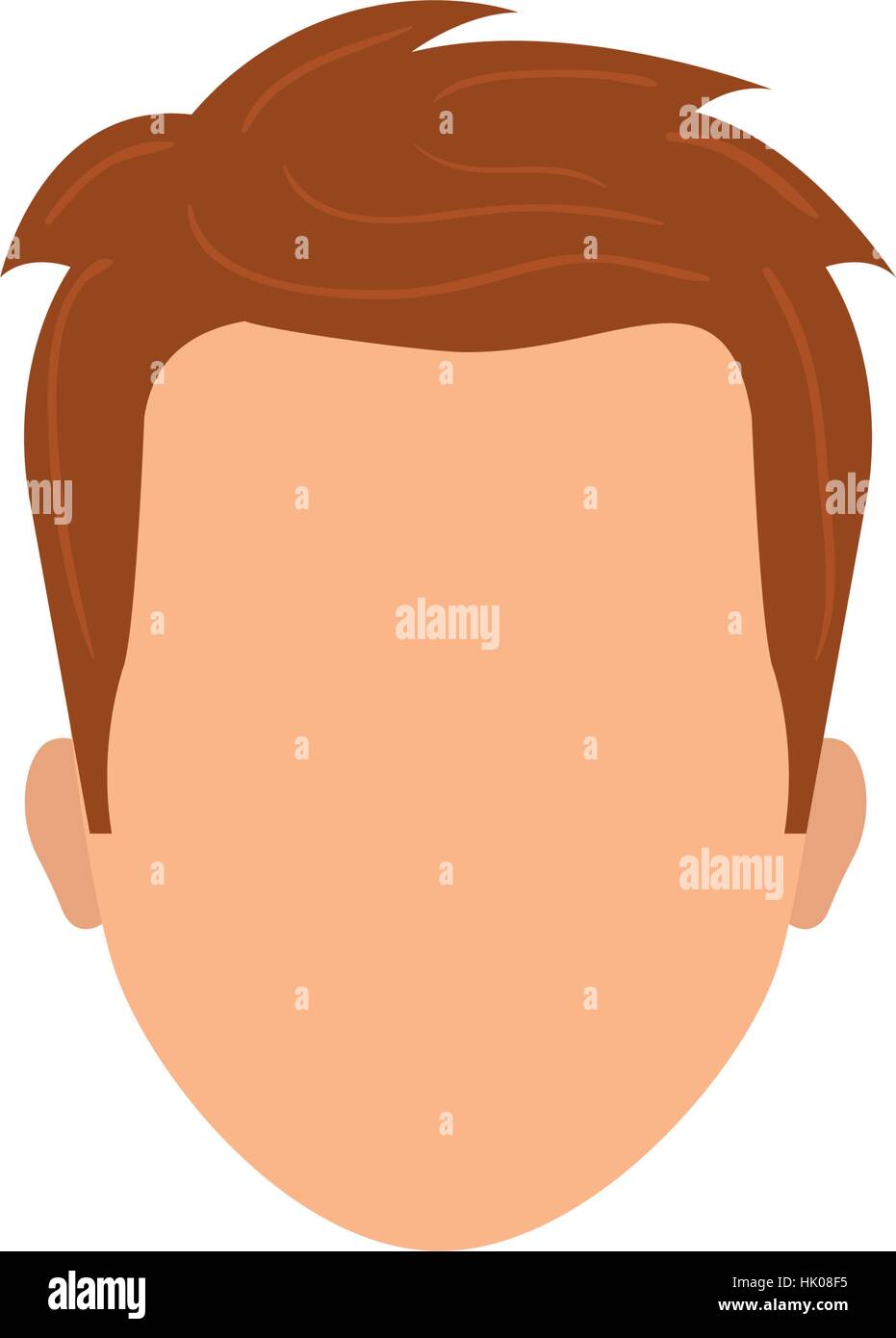 Man faceless head icon vector illustration graphic design Stock Vector ...