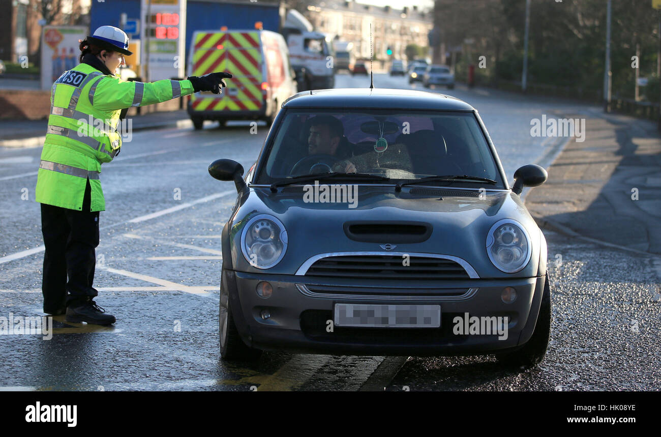NUMBER PLATE PIXELATED BY PA PICTURE DESK Greater Manchester Police on ...
