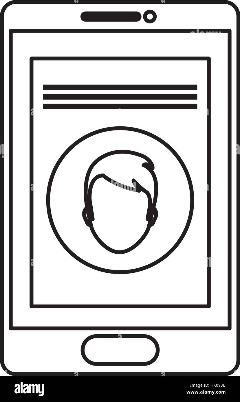 Mobile smartphone technology icon vector illustration graphic design ...