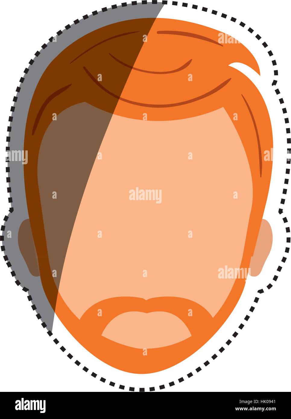 Man faceless head icon vector illustration graphic design Stock Vector ...