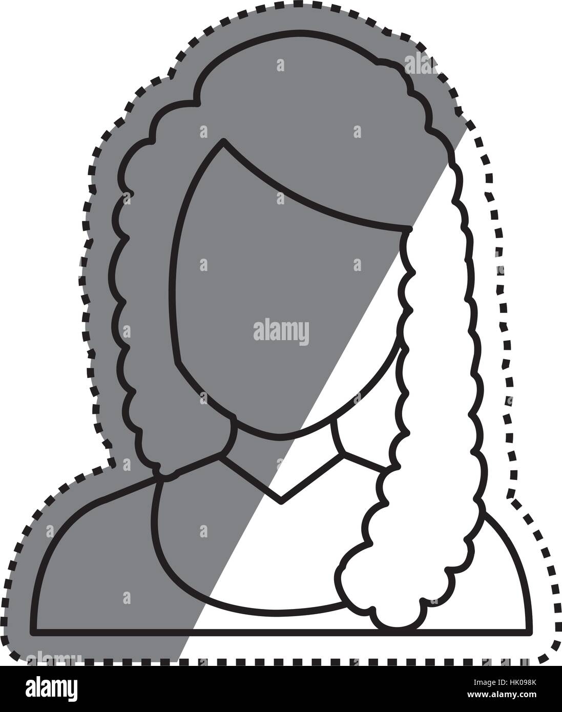 Woman faceless head icon vector illustration graphic design Stock ...