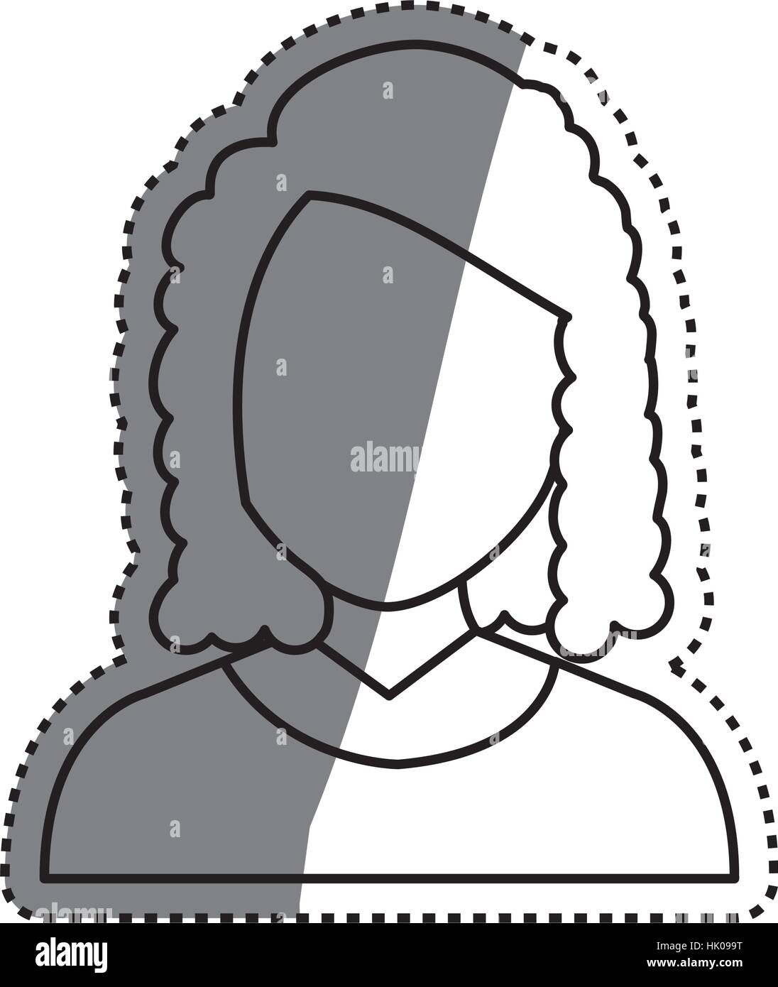 Woman faceless head icon vector illustration graphic design Stock ...