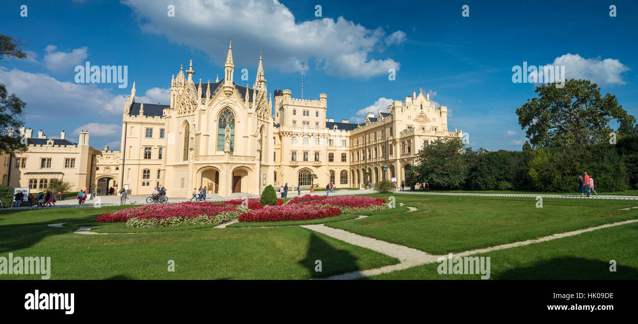 Lednice Castle, Czech Republic, Europe Stock Photo - Alamy