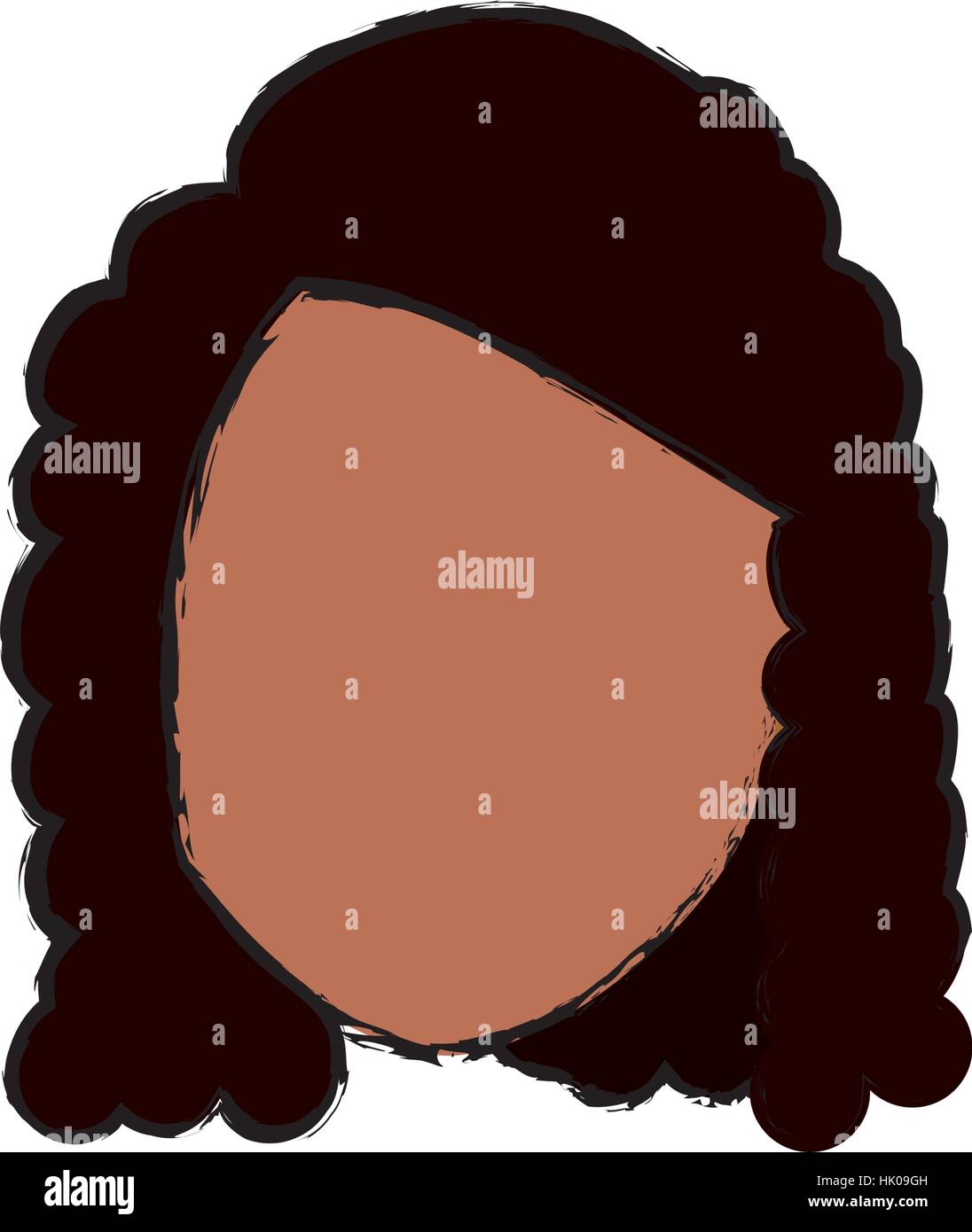 Woman faceless head icon vector illustration graphic design Stock ...