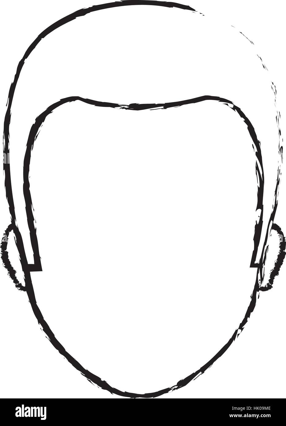 Man faceless head icon vector illustration graphic design Stock Vector ...