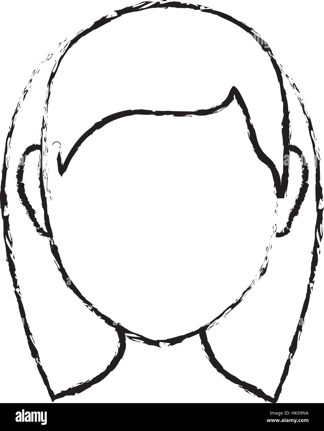 Woman faceless head icon vector illustration graphic design Stock ...