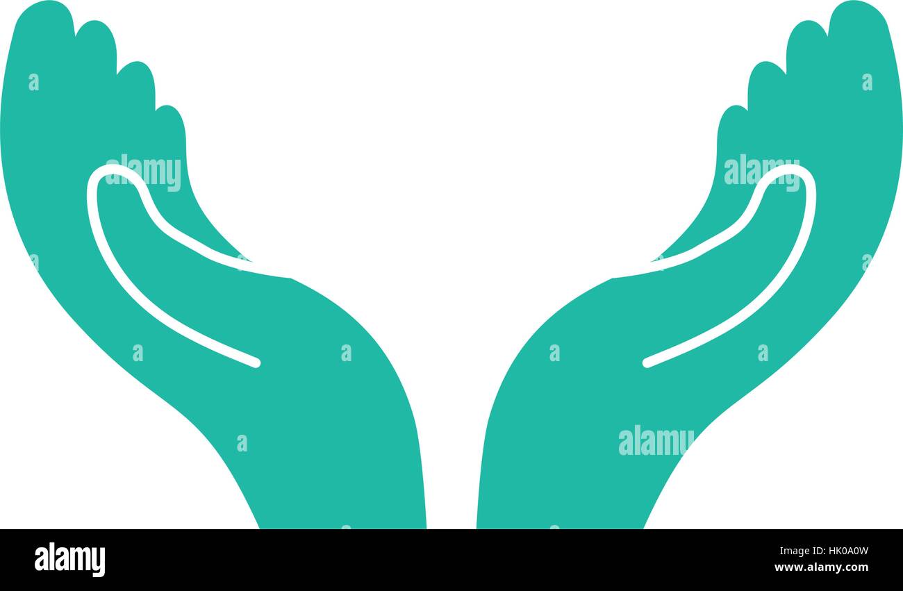 Hands open symbol icon vector illustration graphic design Stock Vector ...