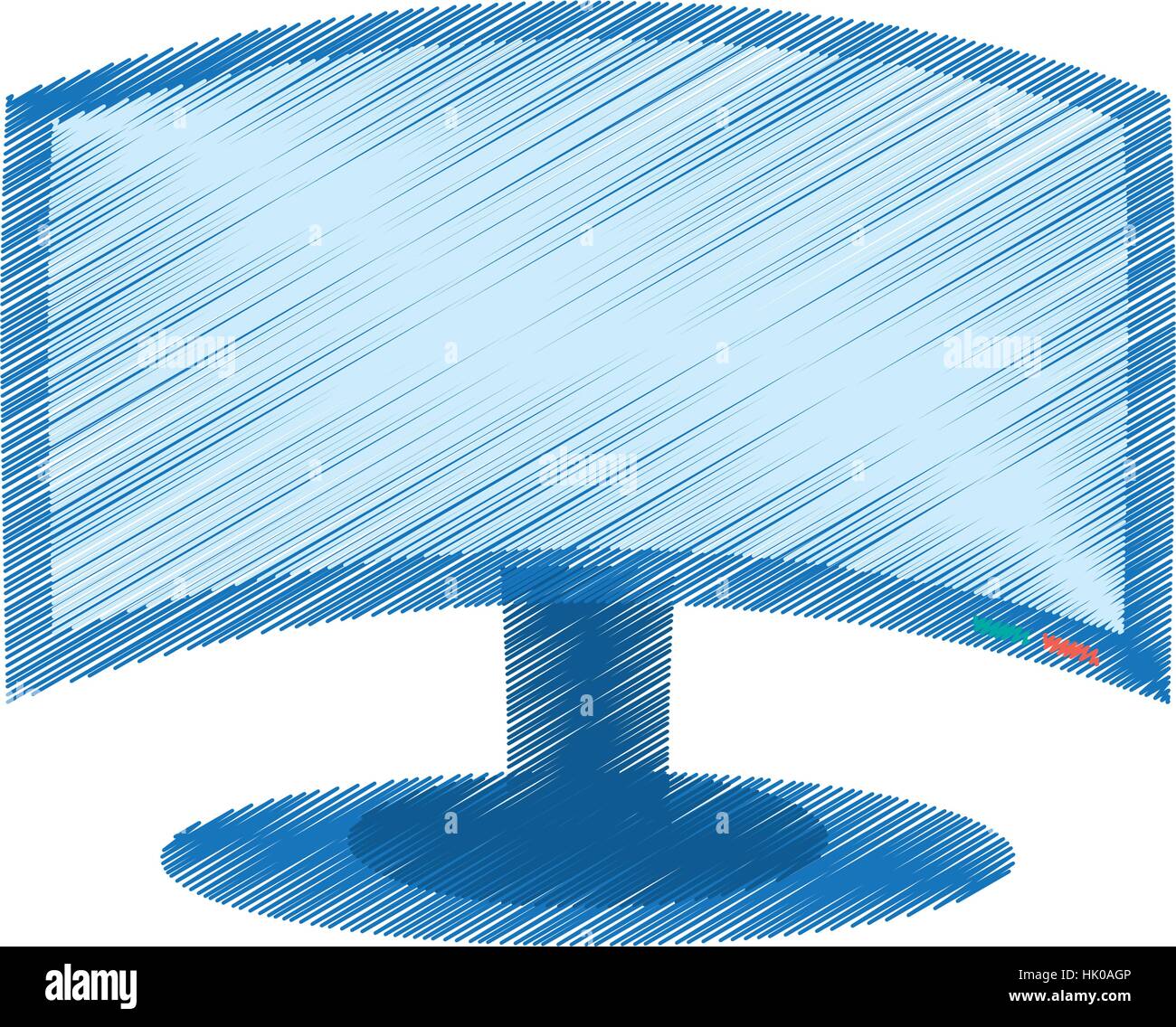 drawing screen computer display equipment vector illustration eps 10 ...