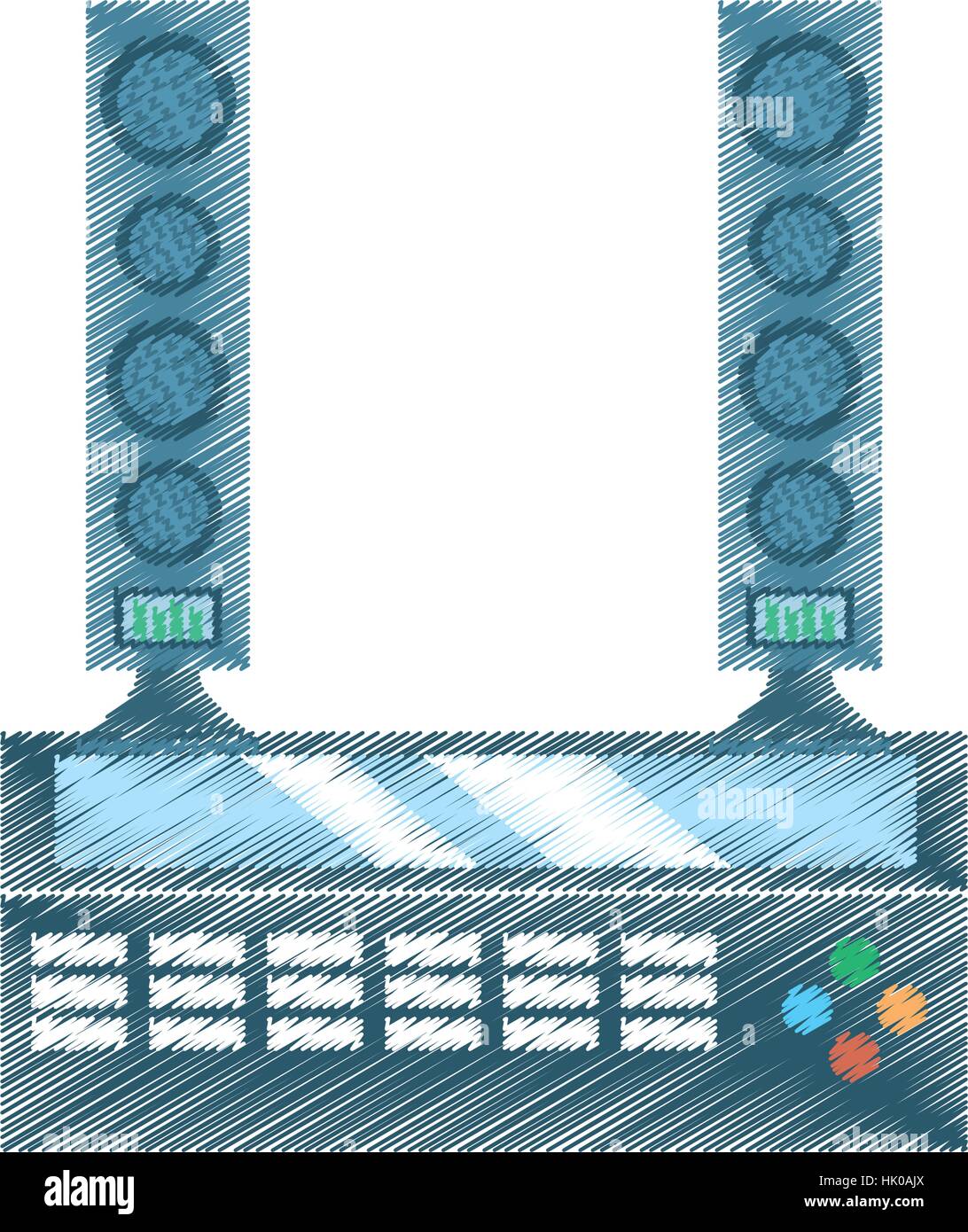 drawing home theater sound movie tv vector illustration eps 10 Stock ...