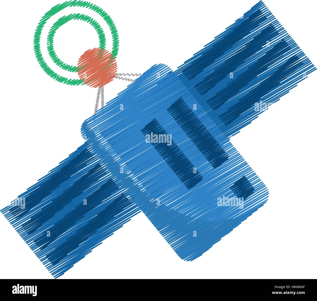 Drawing satellite antenna communication global hi-res stock photography and images - Alamy