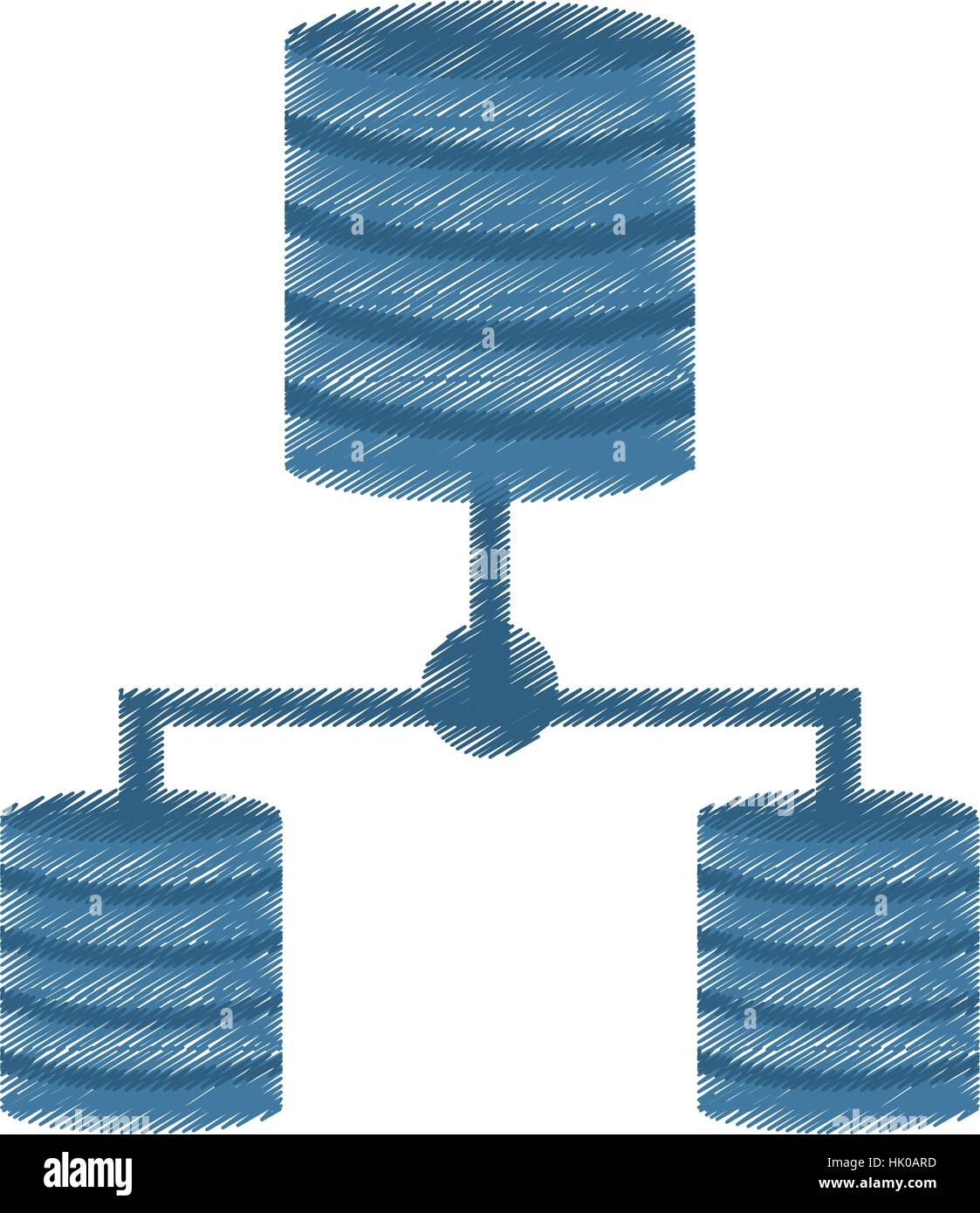 drawing data center information digital vector illustration eps 10 ...