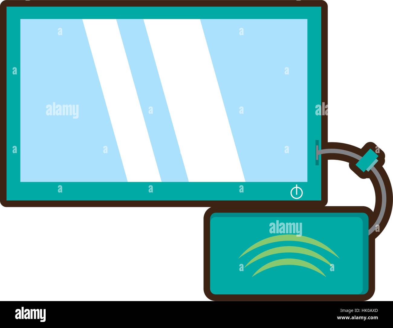 cartoon tv modem signal internet vector illustration eps 10 Stock ...