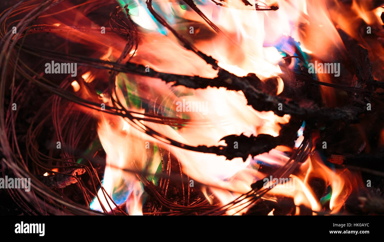 Firing wire in fire Stock Photo - Alamy