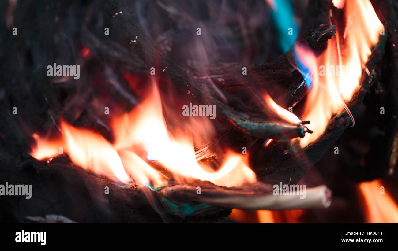 Firing wire in fire Stock Photo - Alamy