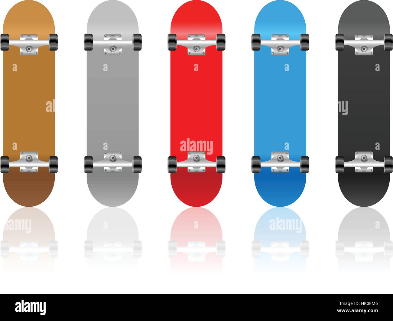 Skateboard on a white background. Vector illustration Stock Vector ...