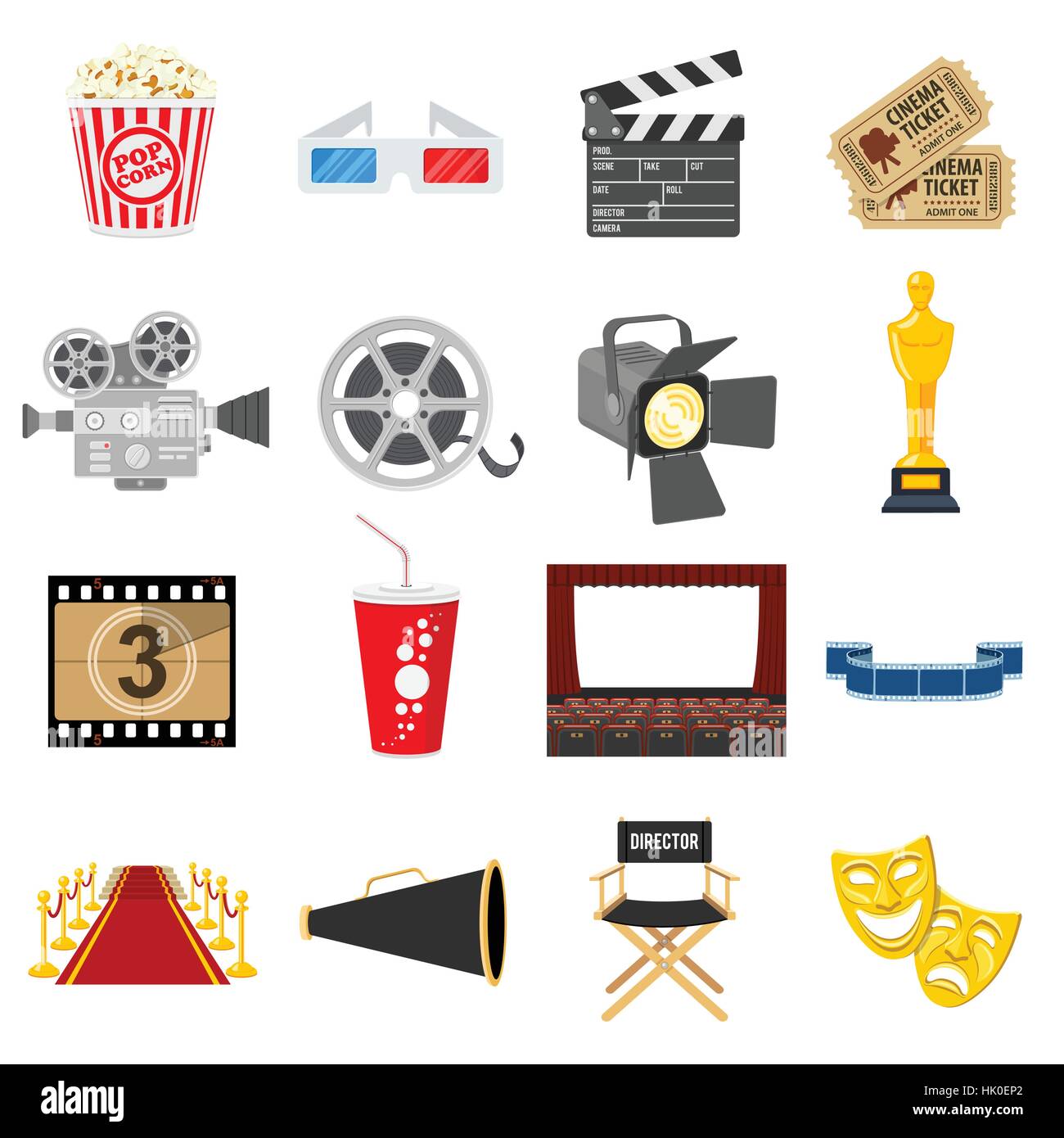 Red carpet icon flat hi-res stock photography and images - Alamy