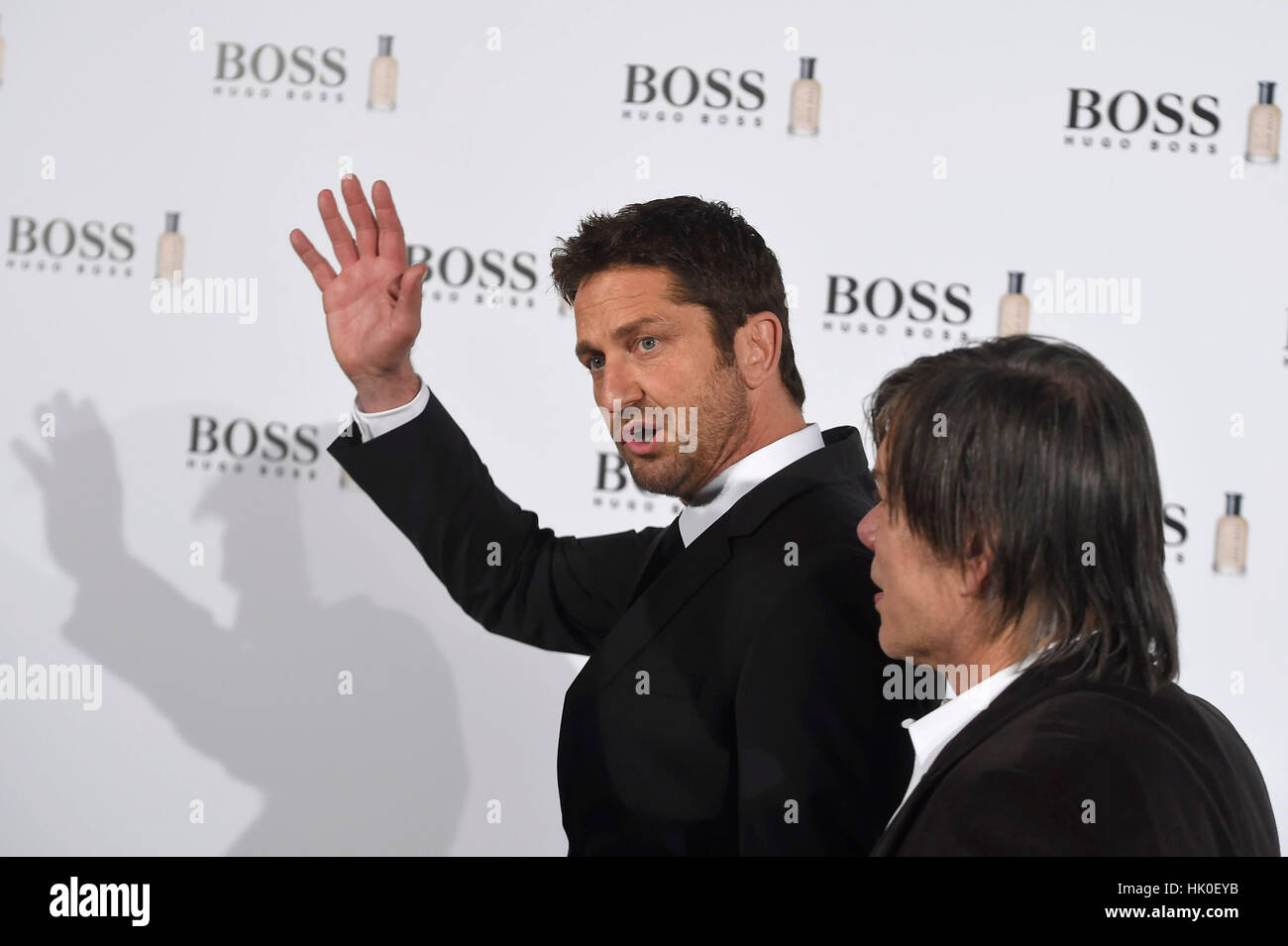 Actor Gerard Butler during a party of firm Hugo Boss in Madrid, on ...