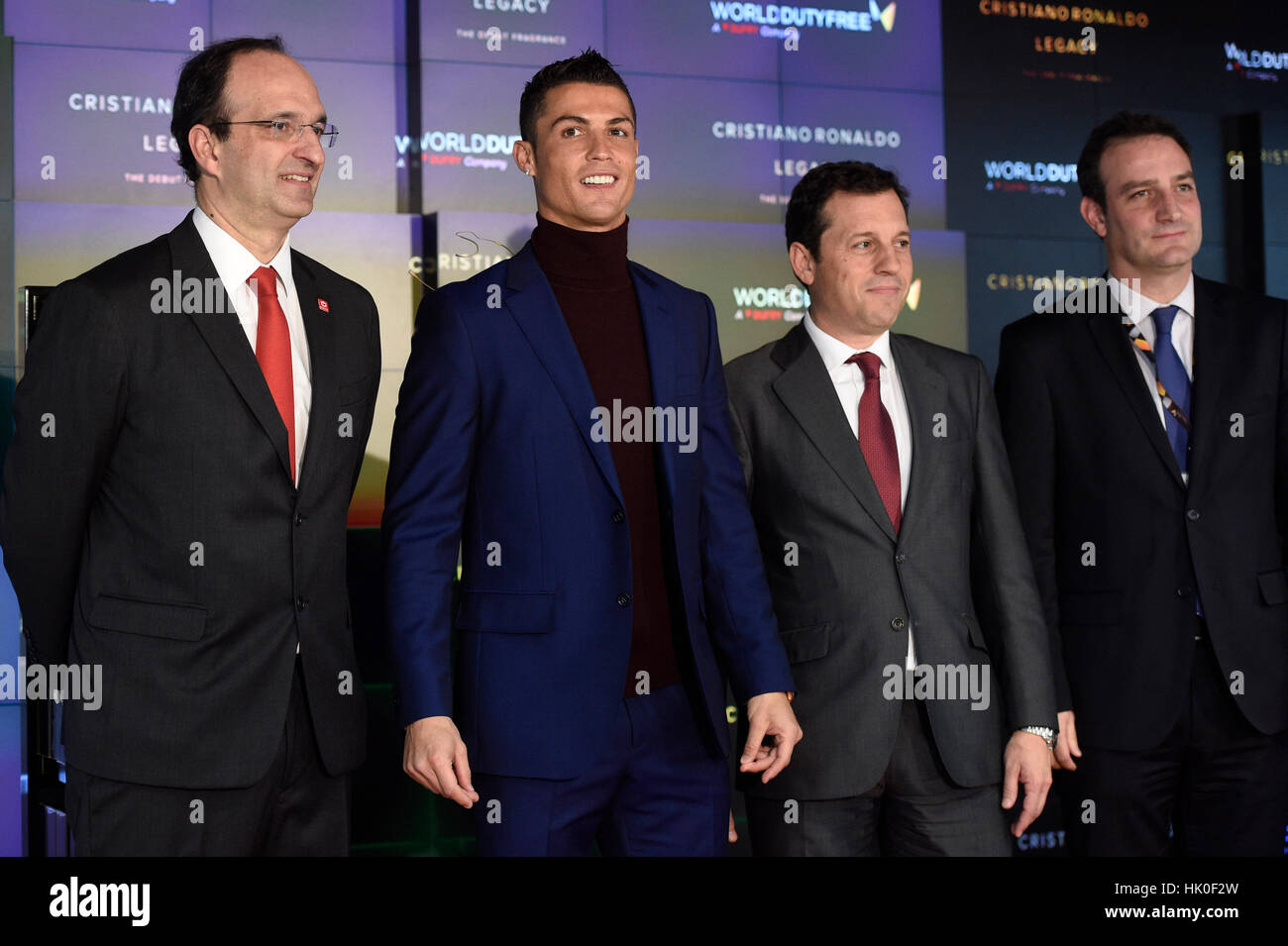 RealMadrid soccer player Cristiano Ronaldo present his new frangance ...