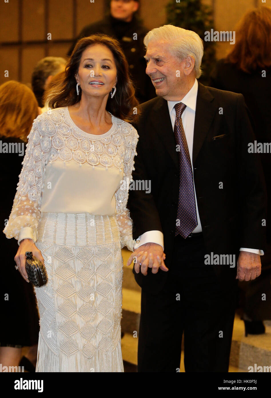 Peruvian writer Mario Vargas Llosa and Isabel Preysler attend the Mario ...