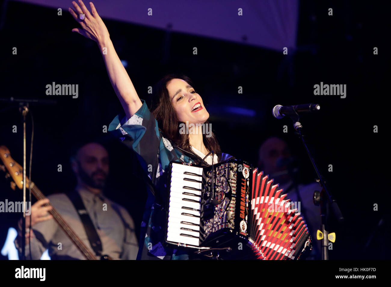 Singer Julieta Venegas during "Night of Cadena 100" in Madrid. 04/09 ...