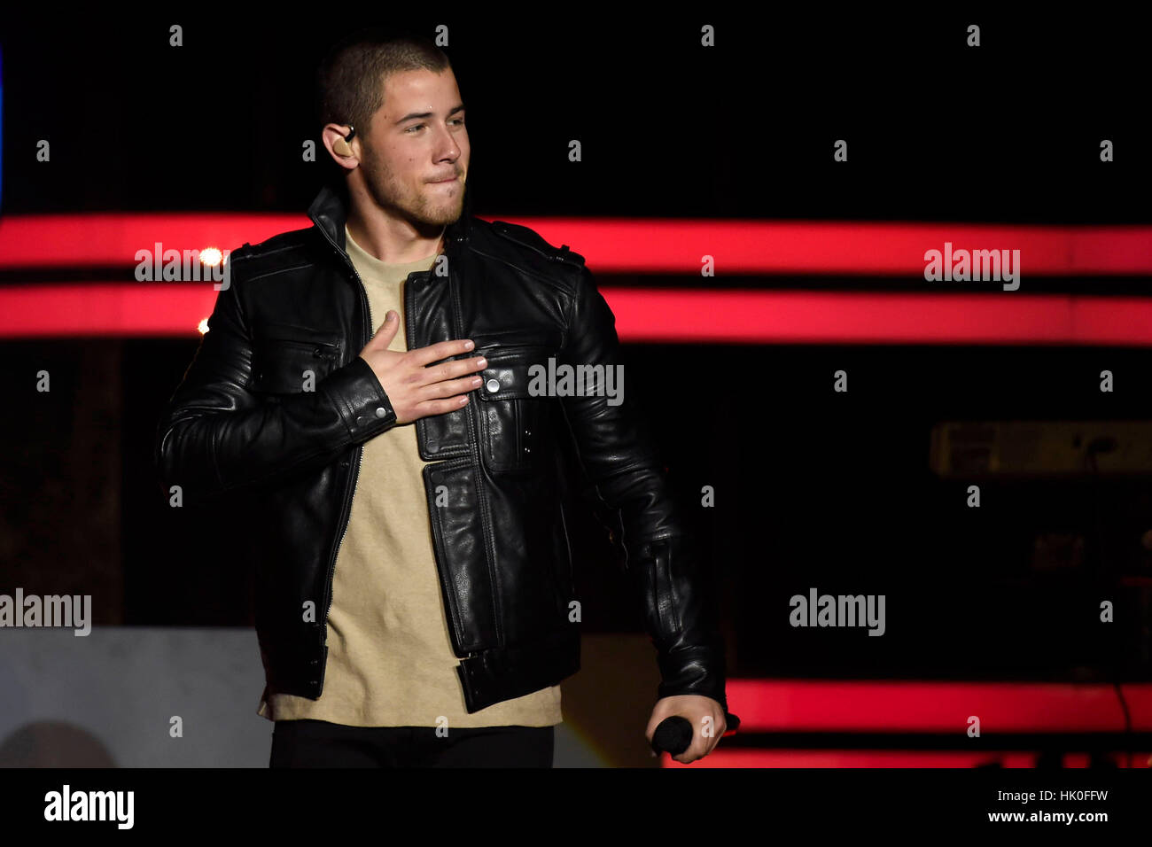 Singer Nick Jonas during the Primavera Pop concert to the 50th ...