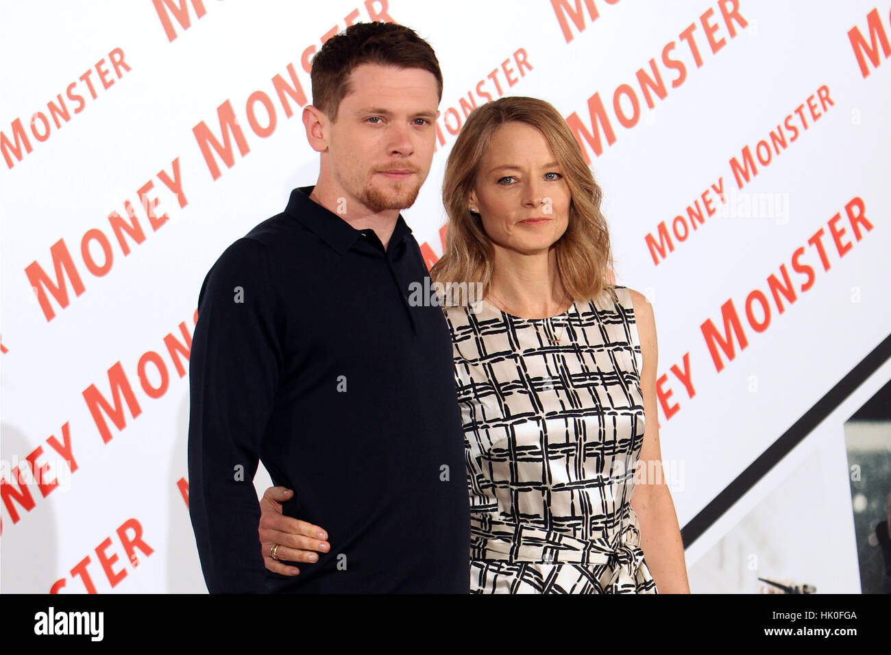 Actors Jack O`Connell and Jodie Foster at photocall of "Money Monster ...