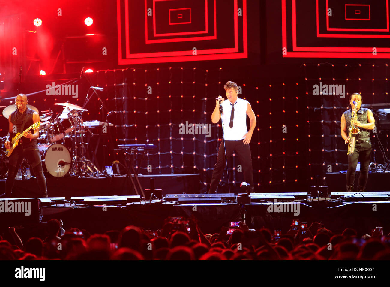 Ricky Martin in concert in Málaga, Spain. 09/09/2016 Stock Photo - Alamy