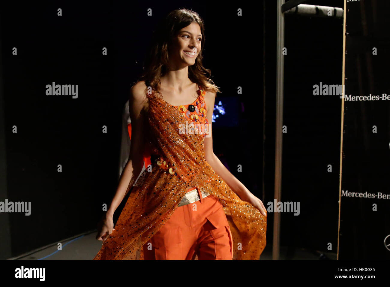 Models at backstage during Pasarela Cibeles - Mercedes-Benz Fashion ...