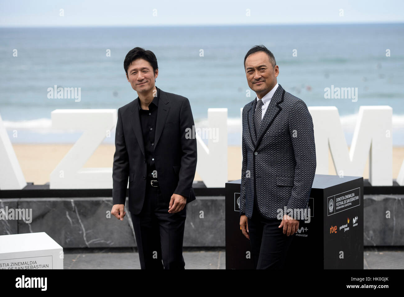 Director Sang-Il Lee and actor Ken Watanabe Ken Watanabe at photocall ...