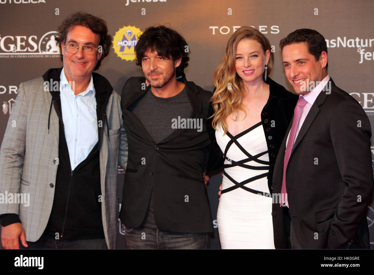 Director Angel Vivas and actress Rachel Nichols.attend premiere movie ...